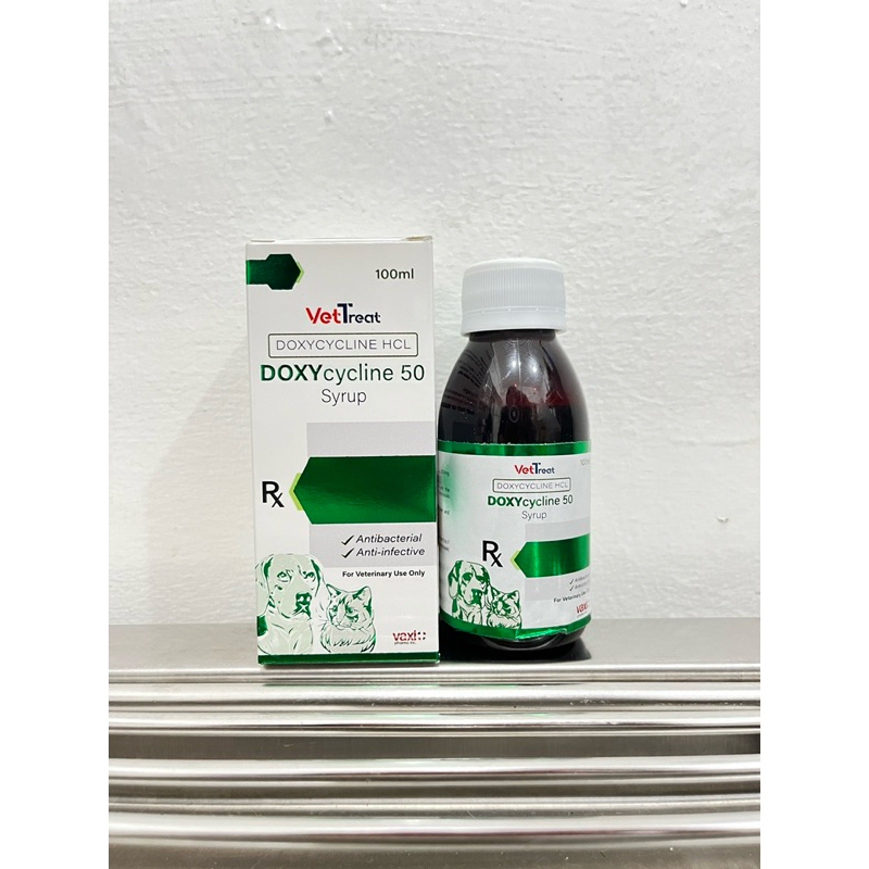 VETTREAT DOXYCYCLINE HCL SYRUP FOR DOGS AND CATS 100ML | Shopee Philippines