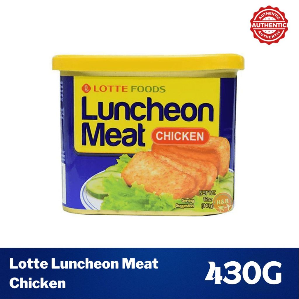 Lotte Foods Chicken Luncheon Meat 340g (Premium Quality) | Shopee ...