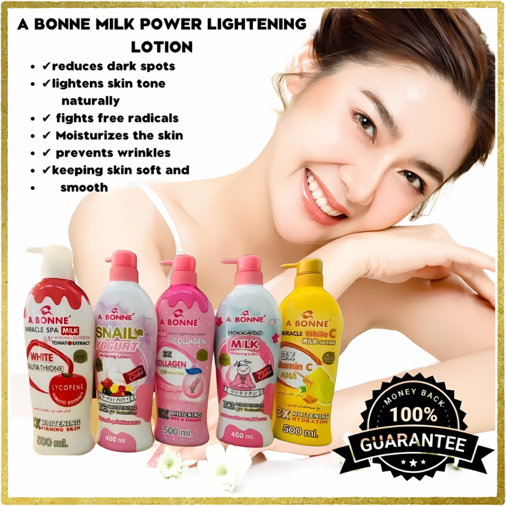 A BONNE LOTION WHITENING ORIGINAL (500ML) MILK COLLAGEN TOMATO GLUTA ...
