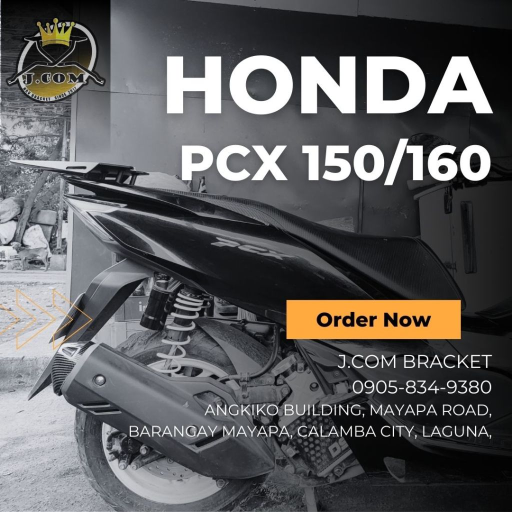HONDA PCX 150/160 TOP BOX BRACKET BY J.COM HEAVY DUTY BRACKET | Shopee ...