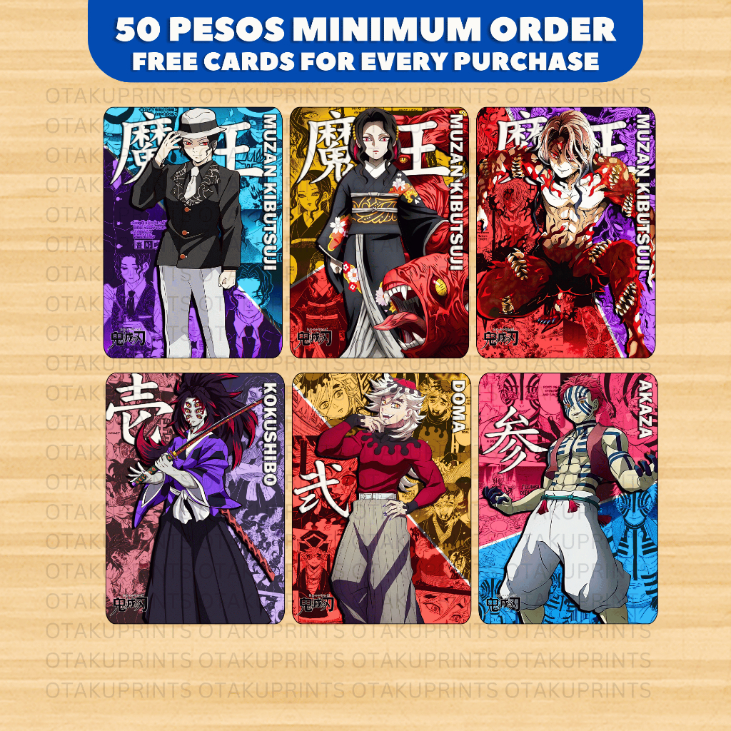 Demon Slayer - Demons Photocard - [SOLD PER PIECE]. | Shopee Philippines