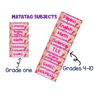 UPDATED MATATAG SUBJECT STICKERS Glossy Glittery Waterproof MATATAG ...