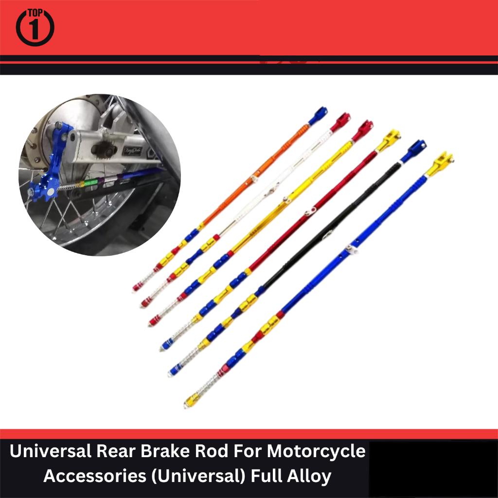 Top1 Motors 1 Pc CNC Alloy Universal Alloy Brake Rod Motorcycle ...