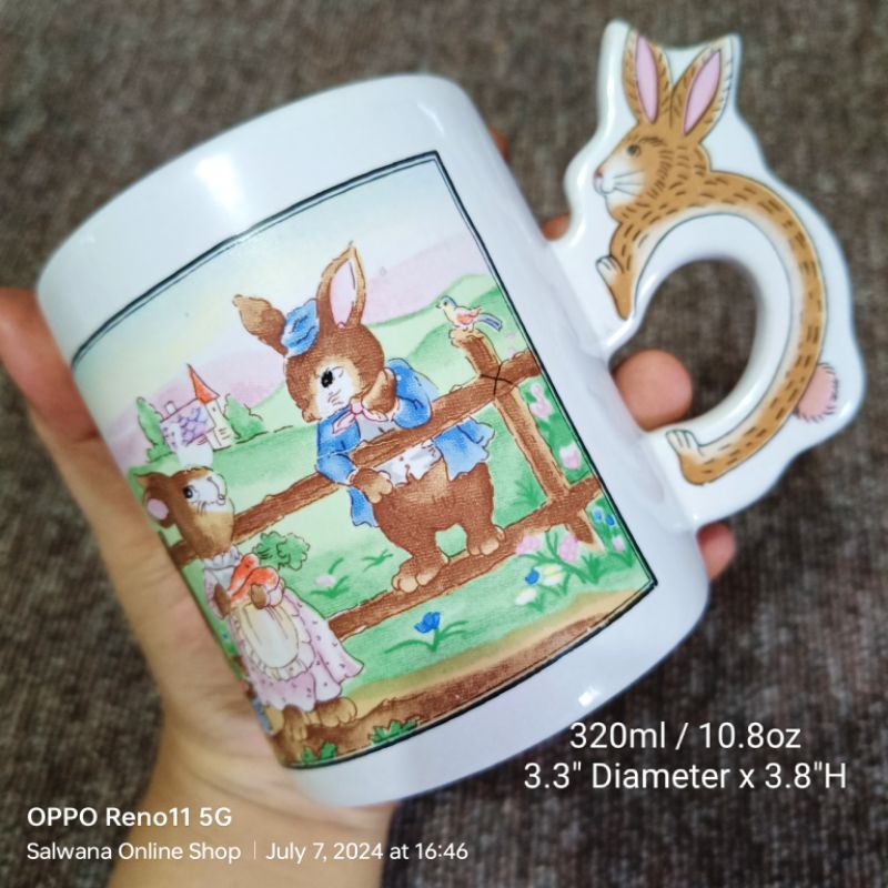 BUNNY RABBIT CERAMIC MUG 320ML • JAPAN SURPLUS | Shopee Philippines