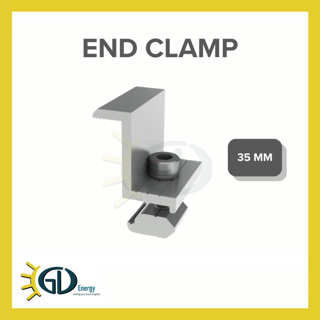 Aluminum End Clamp Solar Panel Mounting Accessory | Shopee Philippines
