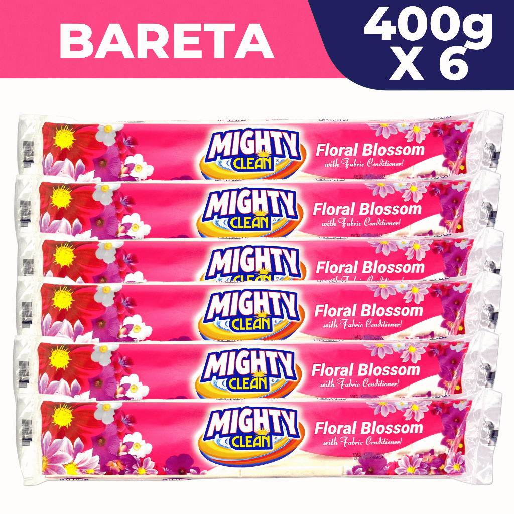 Mighty Clean Laundry Bar Soap Floral Blossom Spot Cleaner w/ FabCon ...