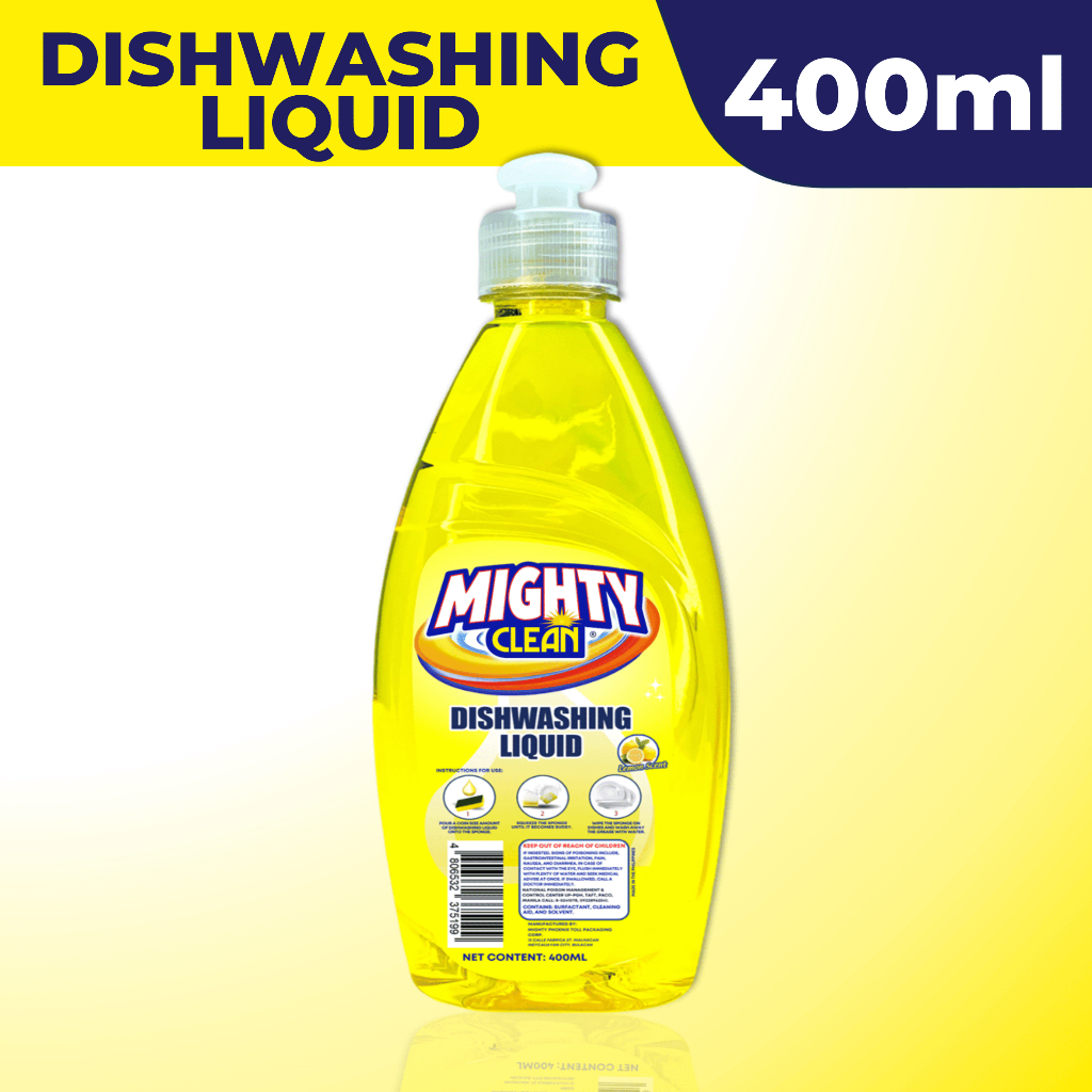 Mighty Clean Dishwashing Liquid Lemon Scent - 400ml DWL LEMON - DWL ...