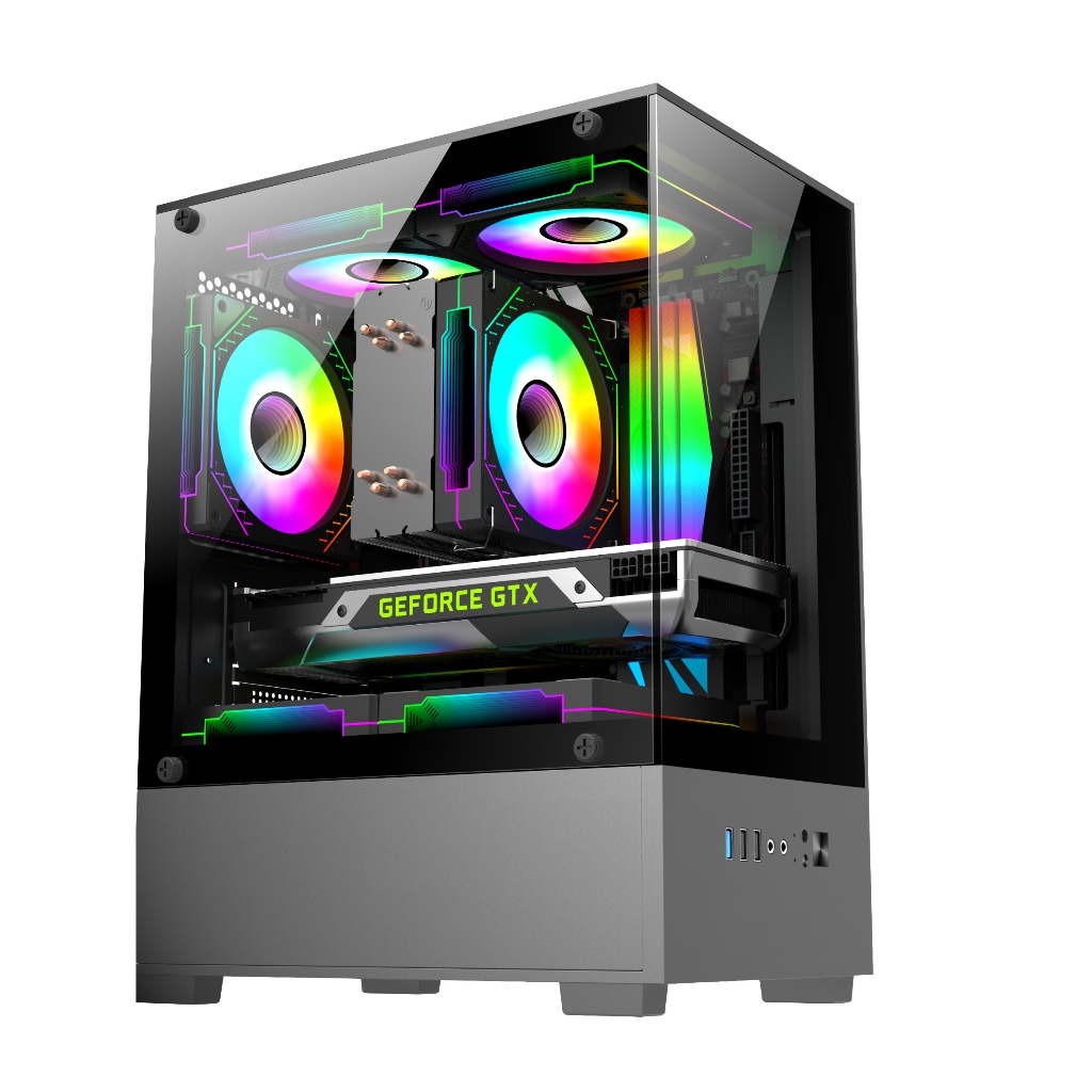 Inplay OpenView V100 PC Case Gaming Computer Case Mid-Tower M-ATX ...