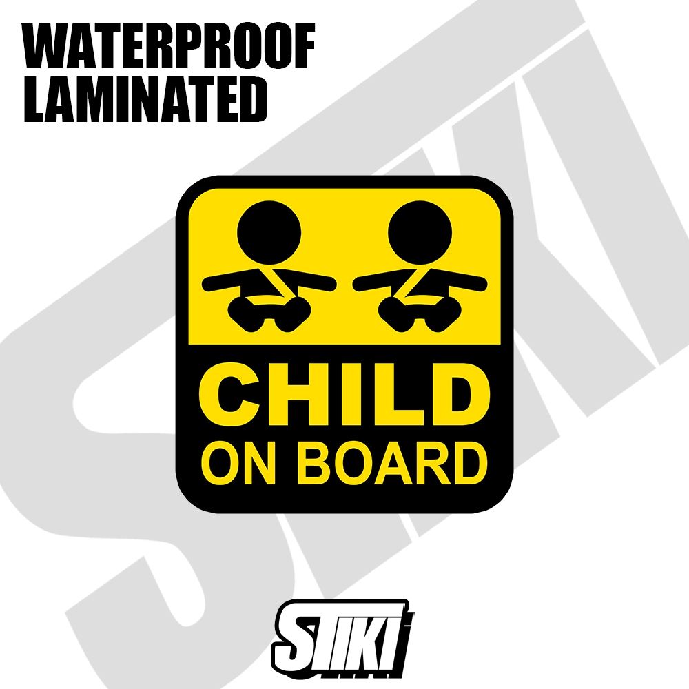 Child On Board Baby On Board Car Sticker Vinyl Sticker WATERPROOF ...