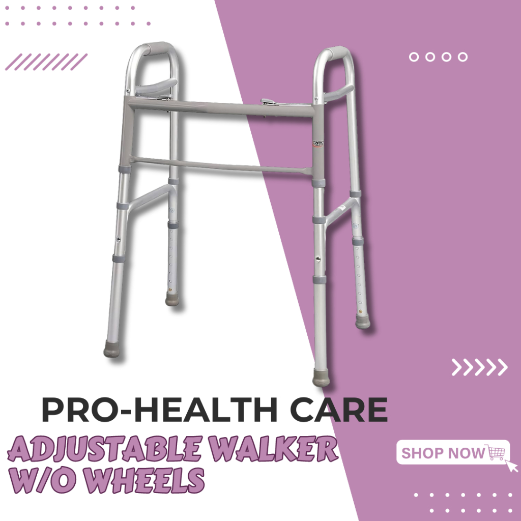 AD JUSTABLE WALKER WITHOUT WHEELS // SENIOR CITIZEN APPROVED | Shopee ...