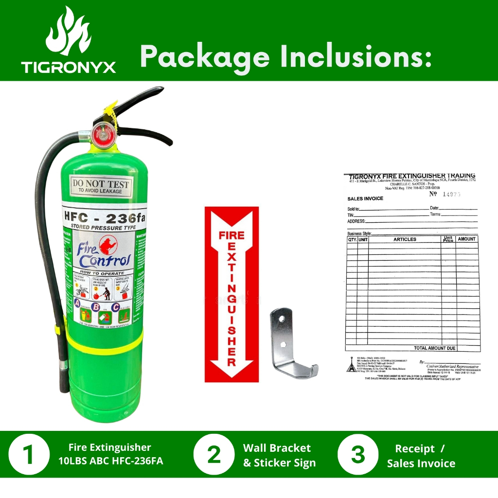 Fire Extinguisher HFC-236FA 10lbs | Shopee Philippines