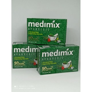 MEDIMIX Classic Ayurvedic 18 Herbs Soap Fast Acting Ayurveda 125g Free ...