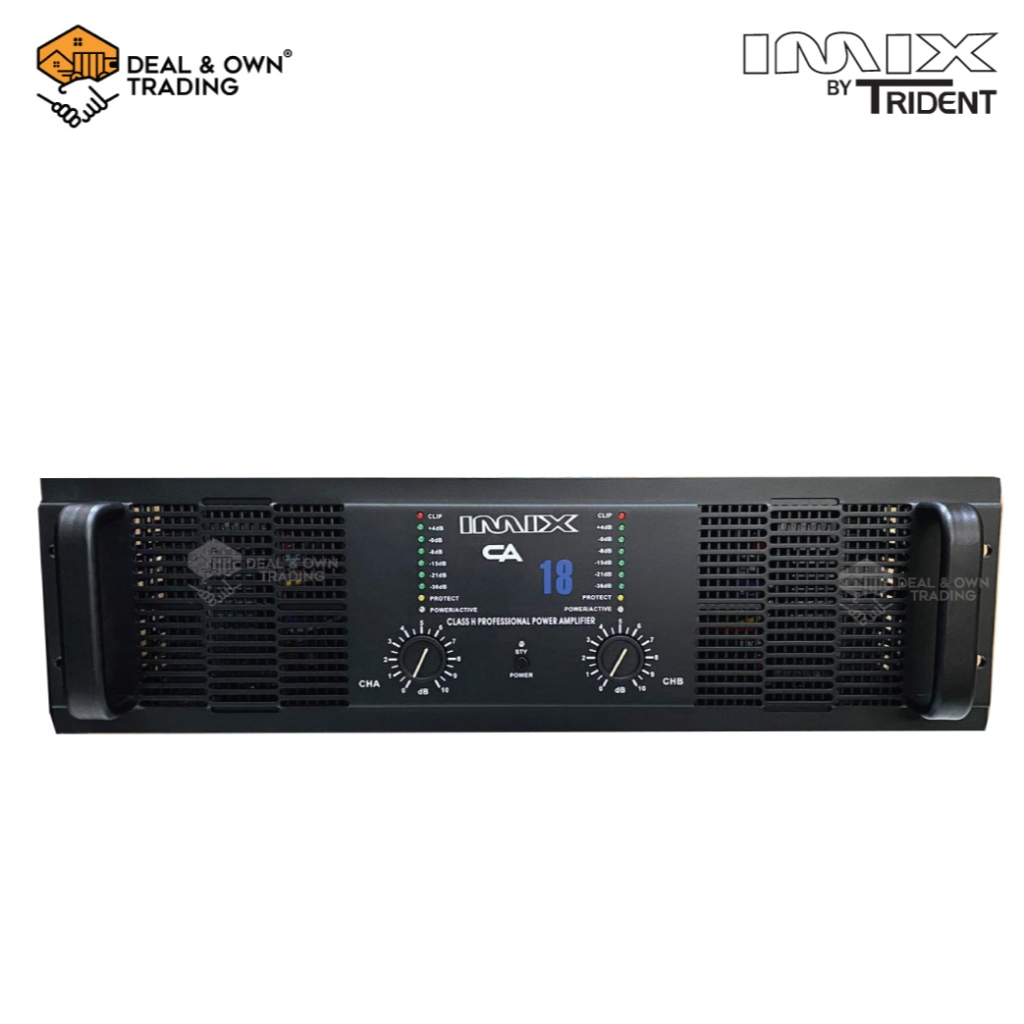 2023 IMIX/Trident CA-18 1100W X 2 Powered Amplifier | Shopee Philippines