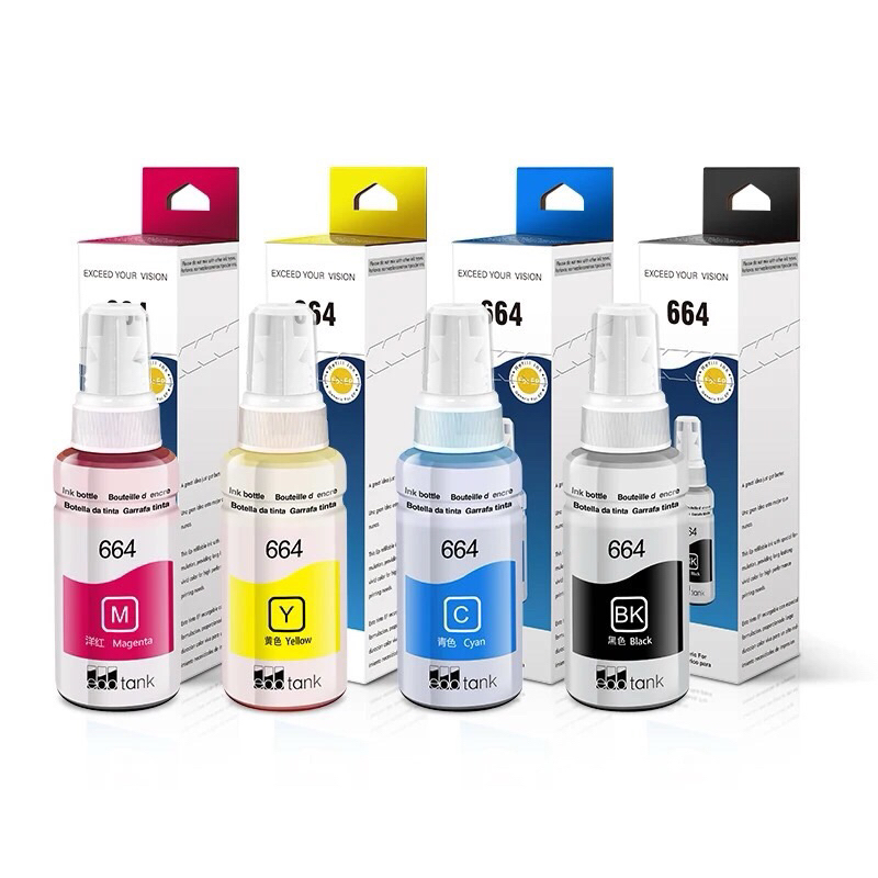 T664 664 Compatible Refill Ink Continues Ink for EP L110 L120 L360 L210 ...