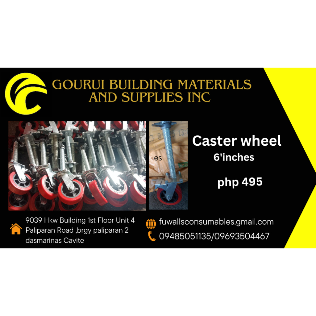 Scaffolding CAster wheel 6inches | Shopee Philippines