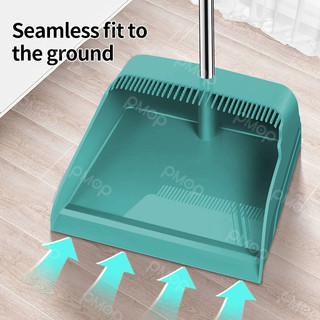 PMOP Floor Cleaning Broom and dustpan set with Steel Long Handle For ...