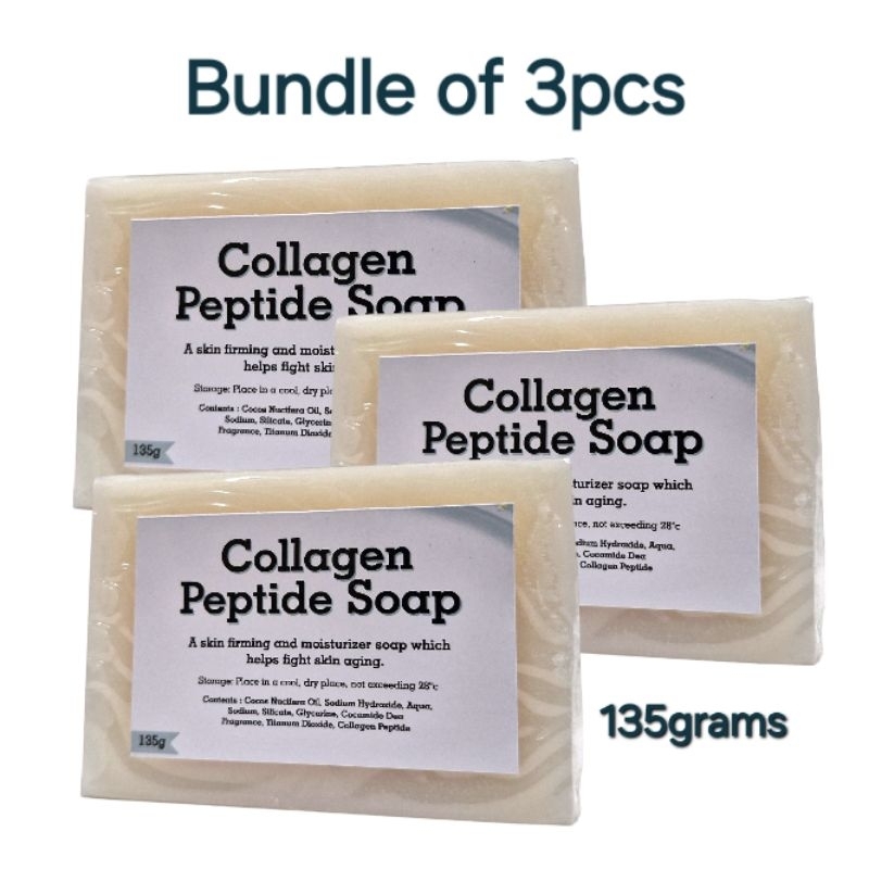 Collagen Peptide Soap 3pcs Bundle | Shopee Philippines