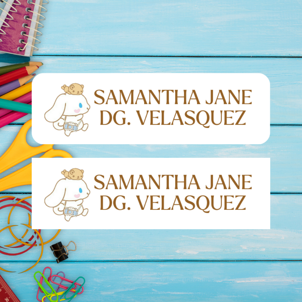 SANRIO CINNAMOROLL Waterproof Daycare Labels, Preschool Labels, Name ...