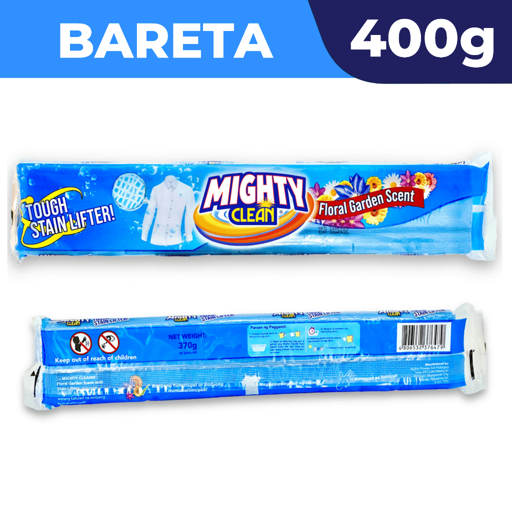 Mighty Clean Laundry Bar Soap Floral Garden Spot Cleaner w/ Brightener ...