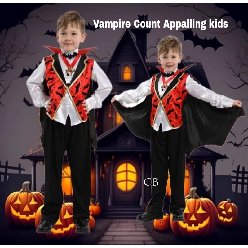 Vampire Count Appalling Halloween Costume for kids | Shopee Philippines