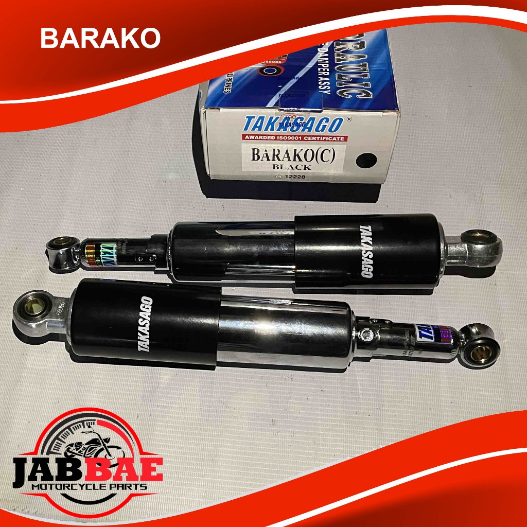 Rear Shock Absorber with Cover Black Barako TAKASAGO v01.2025 | Shopee ...