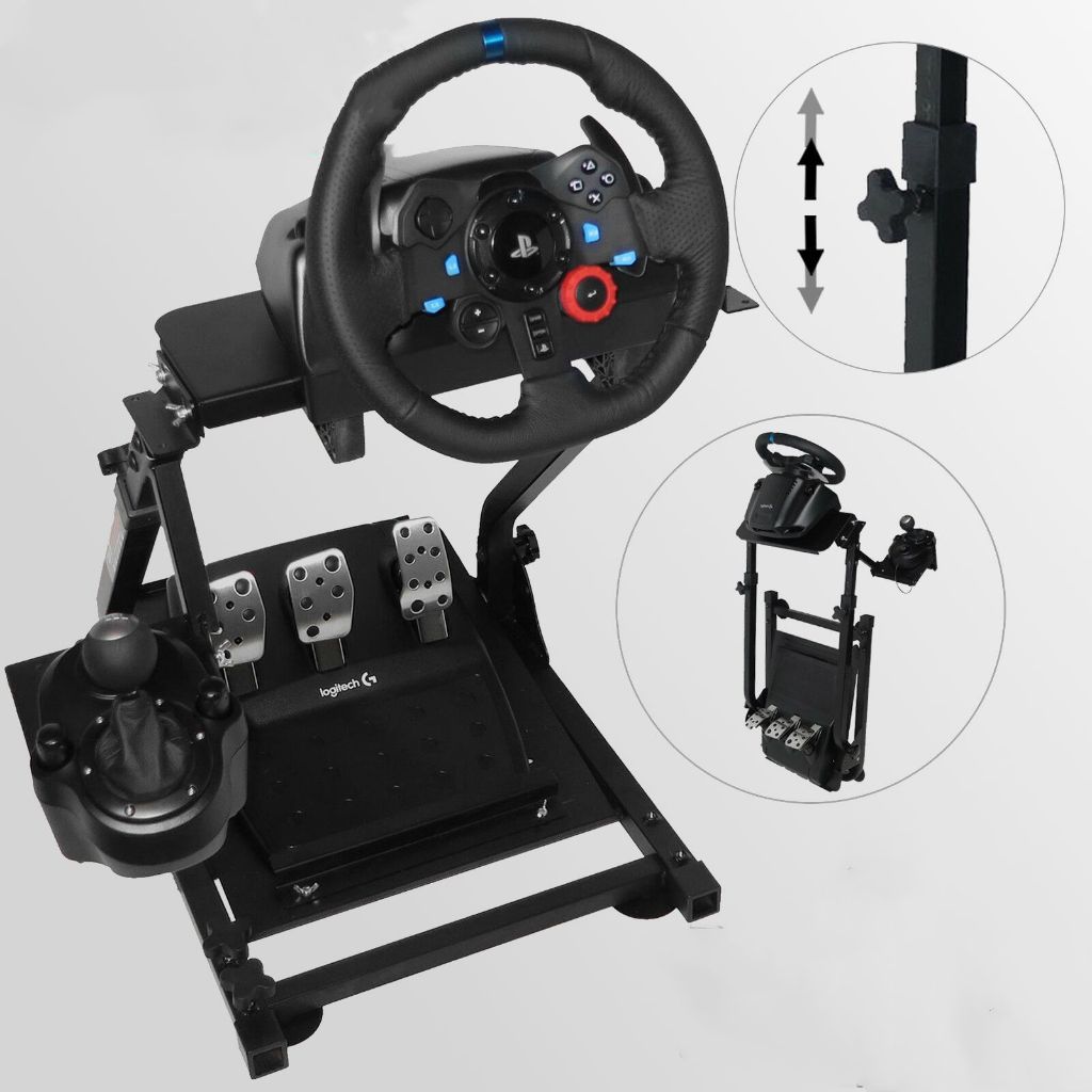 Racing Simulator Steering Wheel Stand For Logitech G27 G25 T500 Folding ...