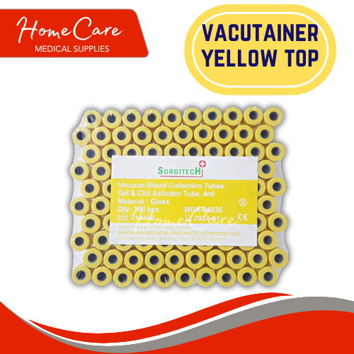 Vacutainer tube 4ml Yellow, (100’s) | Shopee Philippines