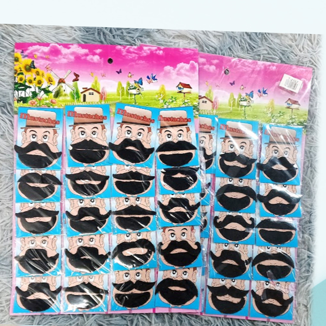 fake mustache / fake beard props 20 pack with different design | Shopee ...