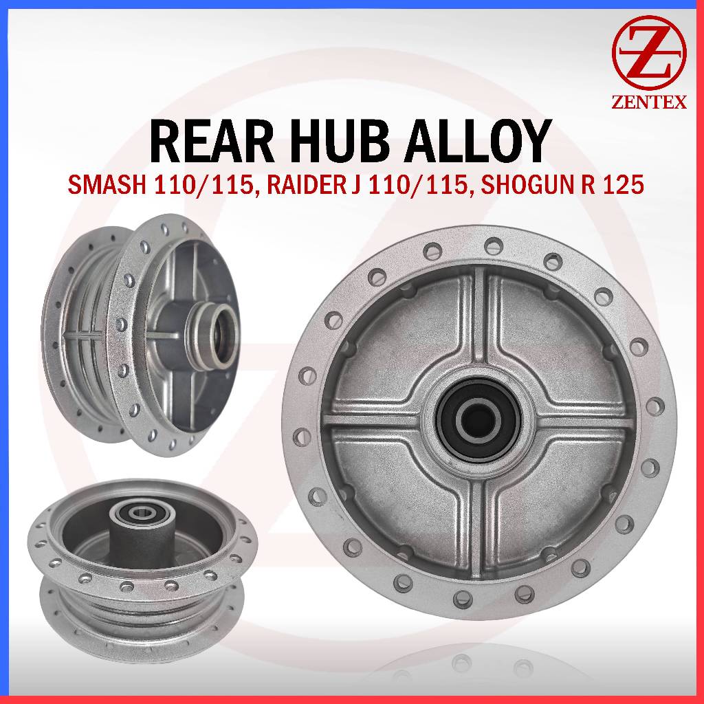 REAR HUB ALLOY SMASH 110 / SMASH 115 / RAIDER J 110 / RAIDER J 115 ...