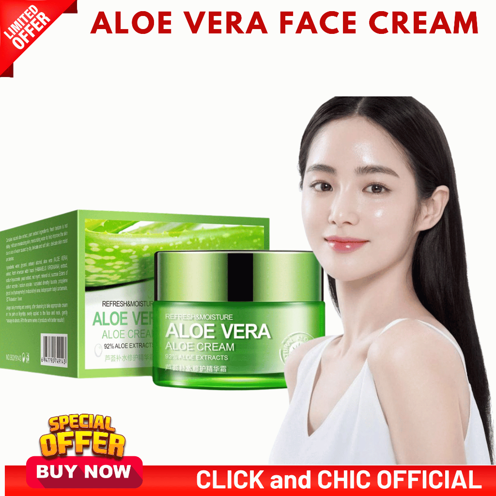 Experience Ultimate Hydration with Original Bioaqua Aloe Vera Cream - Your Face Moisturizer ...