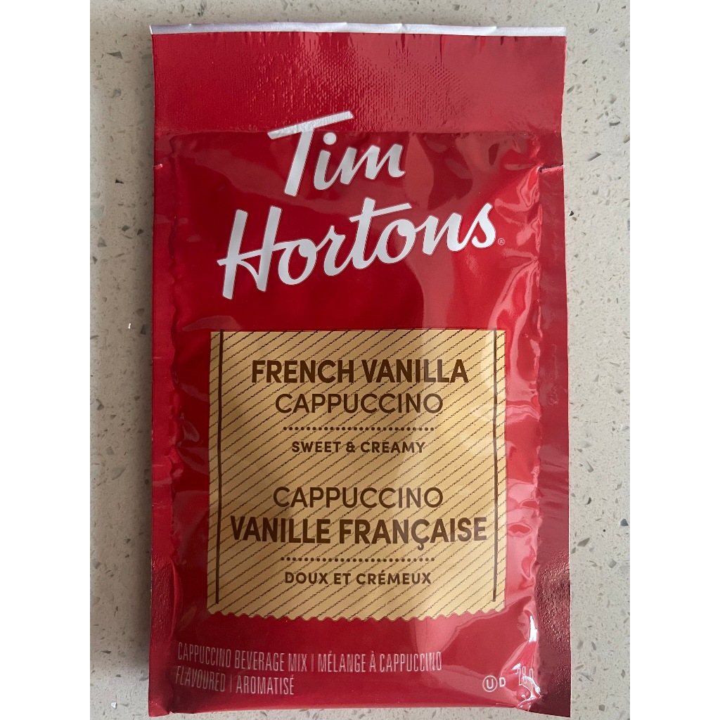 Tim Hortons 28g Packets/Sachet (Flavor: French Vanilla and Hot ...