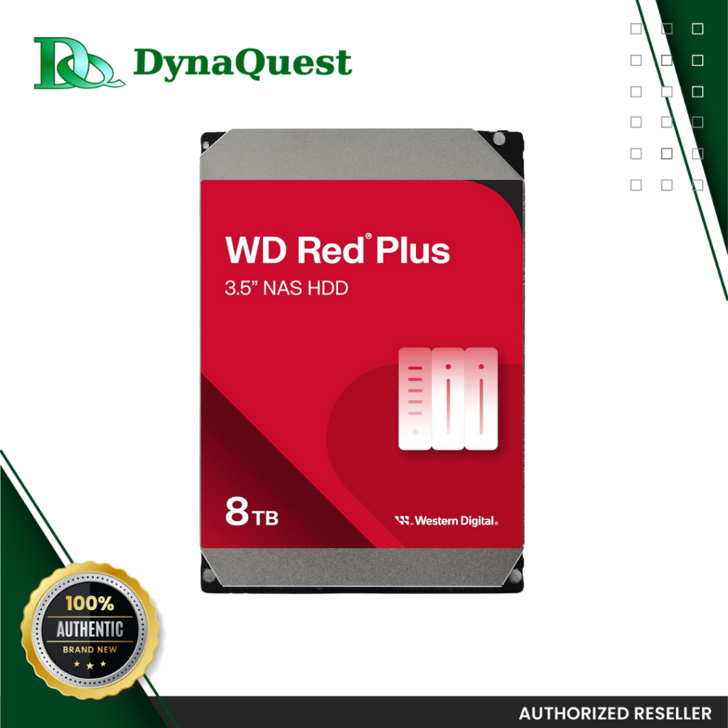 Western Digital WD Red Plus 8TB WD80EFPX NAS Hard Drive | Shopee ...