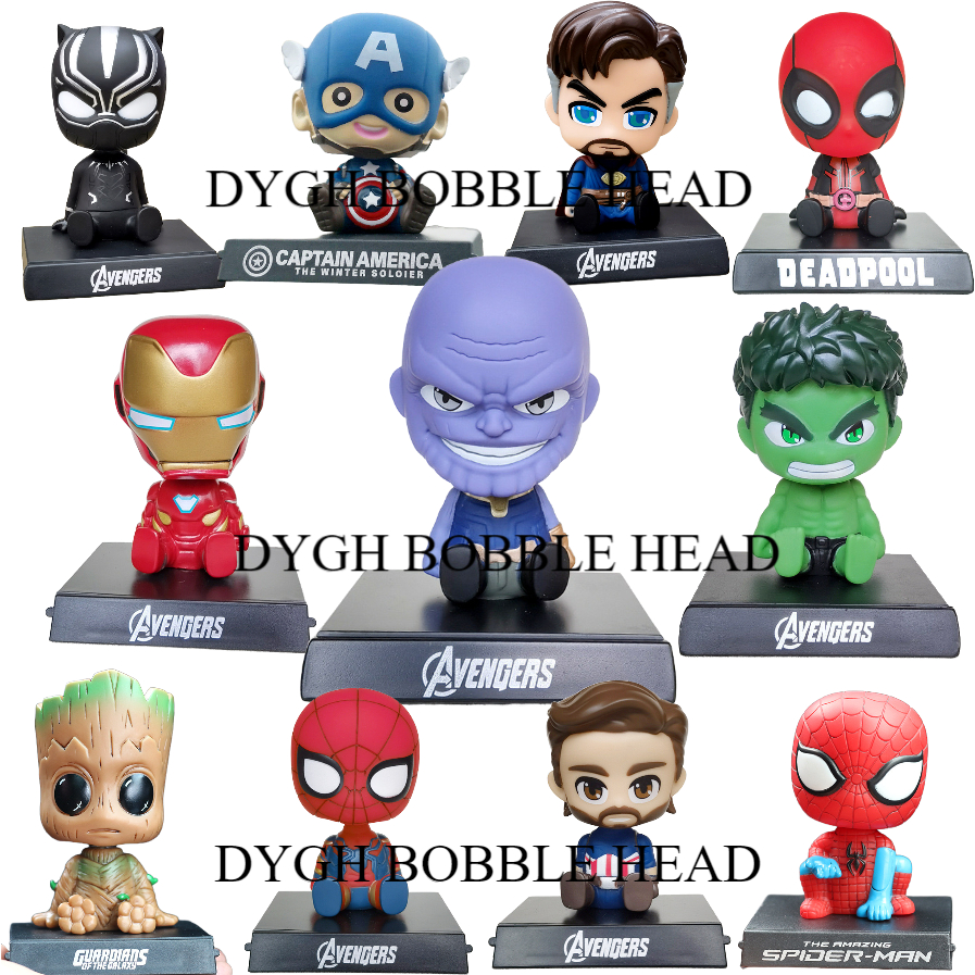 BOBBLE HEAD HEROS ASSORTED DESIGN W/BOX INCLUDED | Shopee Philippines
