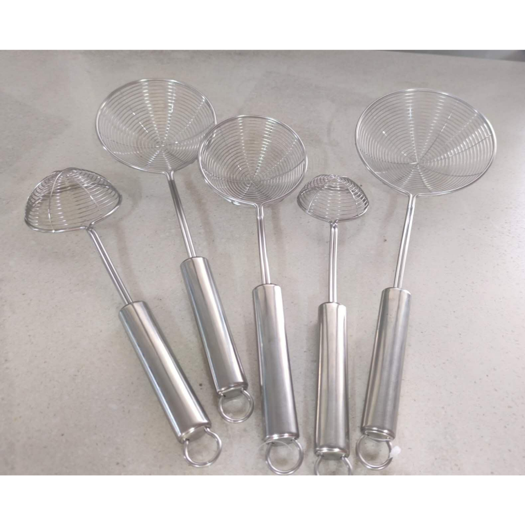 Stainless Steel Colander Strainer Drainer With Heavy Duty Handle Pearl ...