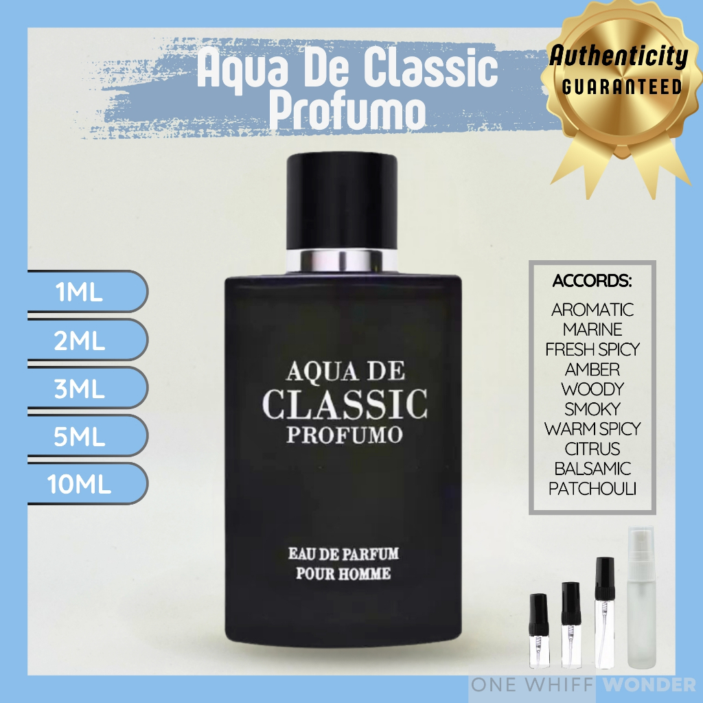 Aqua de Classic Profumo (ADG Profumo alternative) (1mL, 2mL, 3mL, 5mL ...