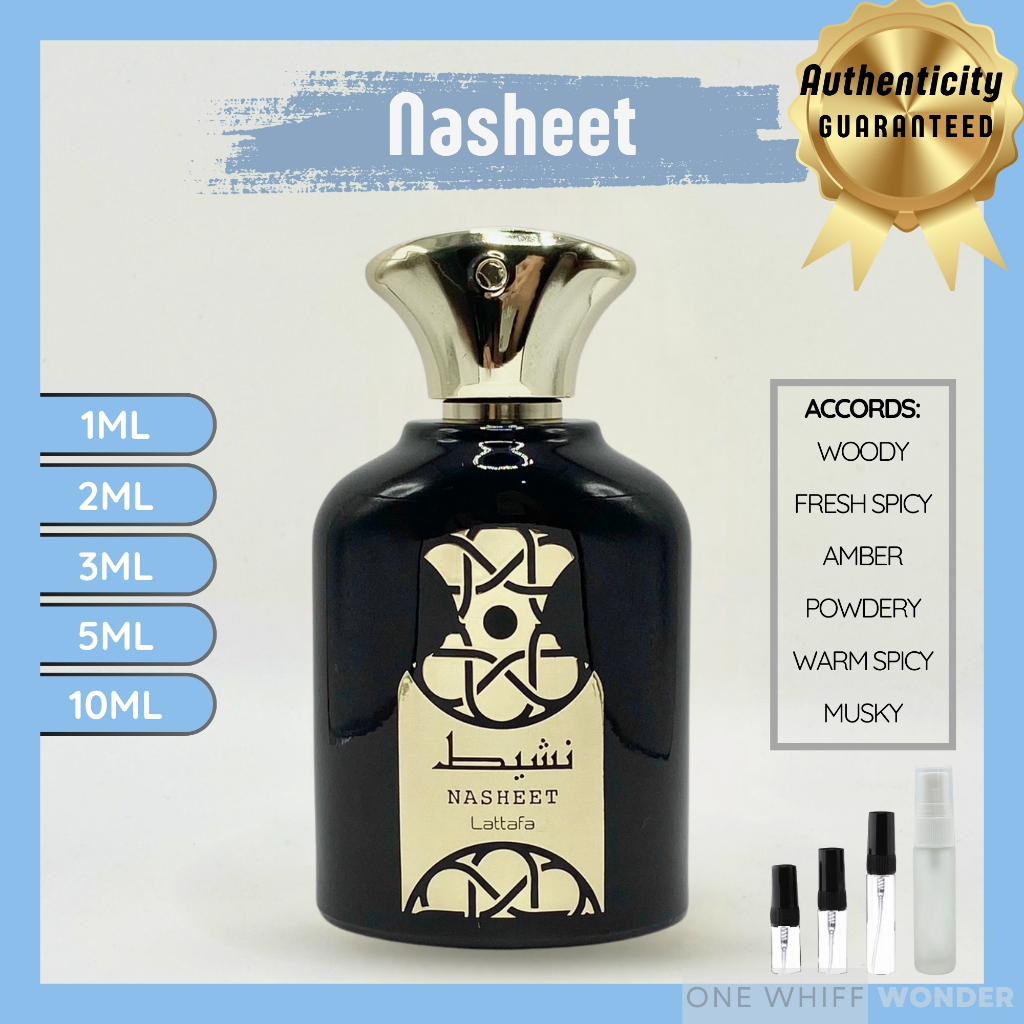Lattafa Nasheet (Nishane ANI clone) (1mL, 2mL, 3mL, 5mL, 10mL PERFUME ...