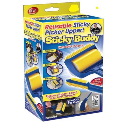 SKYSHOP Sticky Buddy Reusable Sticky Picker Cleaner Lint Roller Pet ...