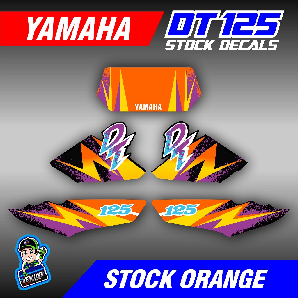 Yamaha DT 125 Stock Decals Sticker | Shopee Philippines