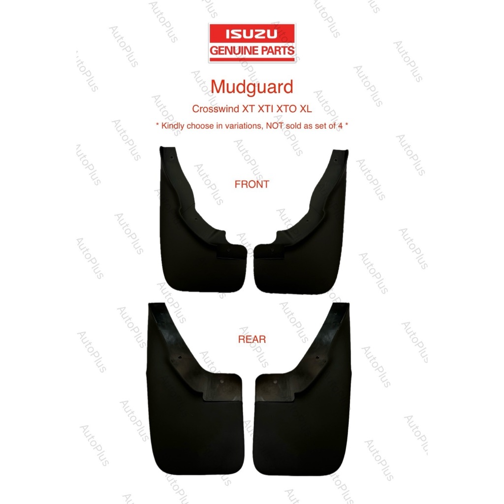 Isuzu Genuine Parts Mudguard Mudflap: Crosswind XT XTI XTO XL | Shopee ...