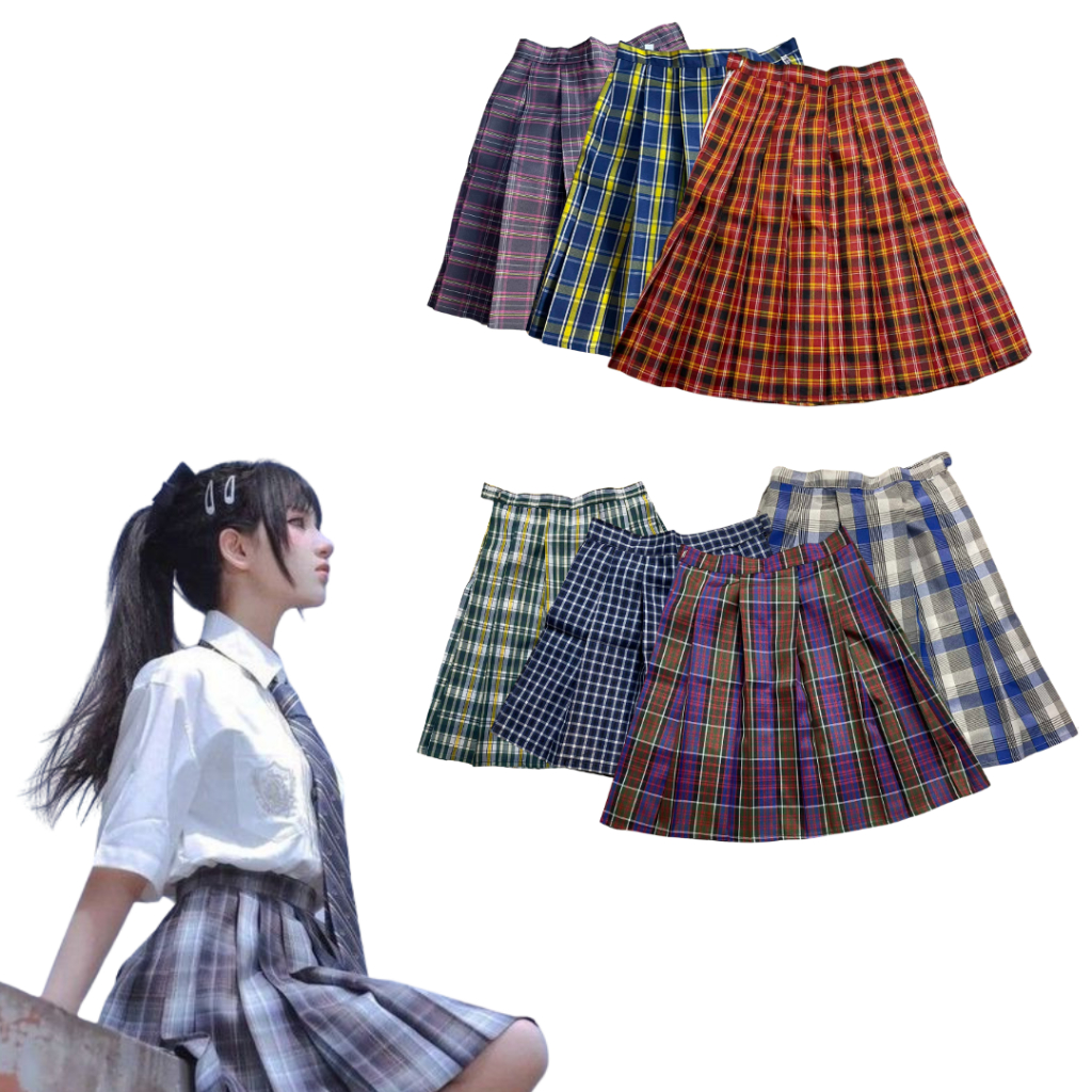 hLacaoFactory Three School Skirt Uniform Plain And School Student Skirt ...