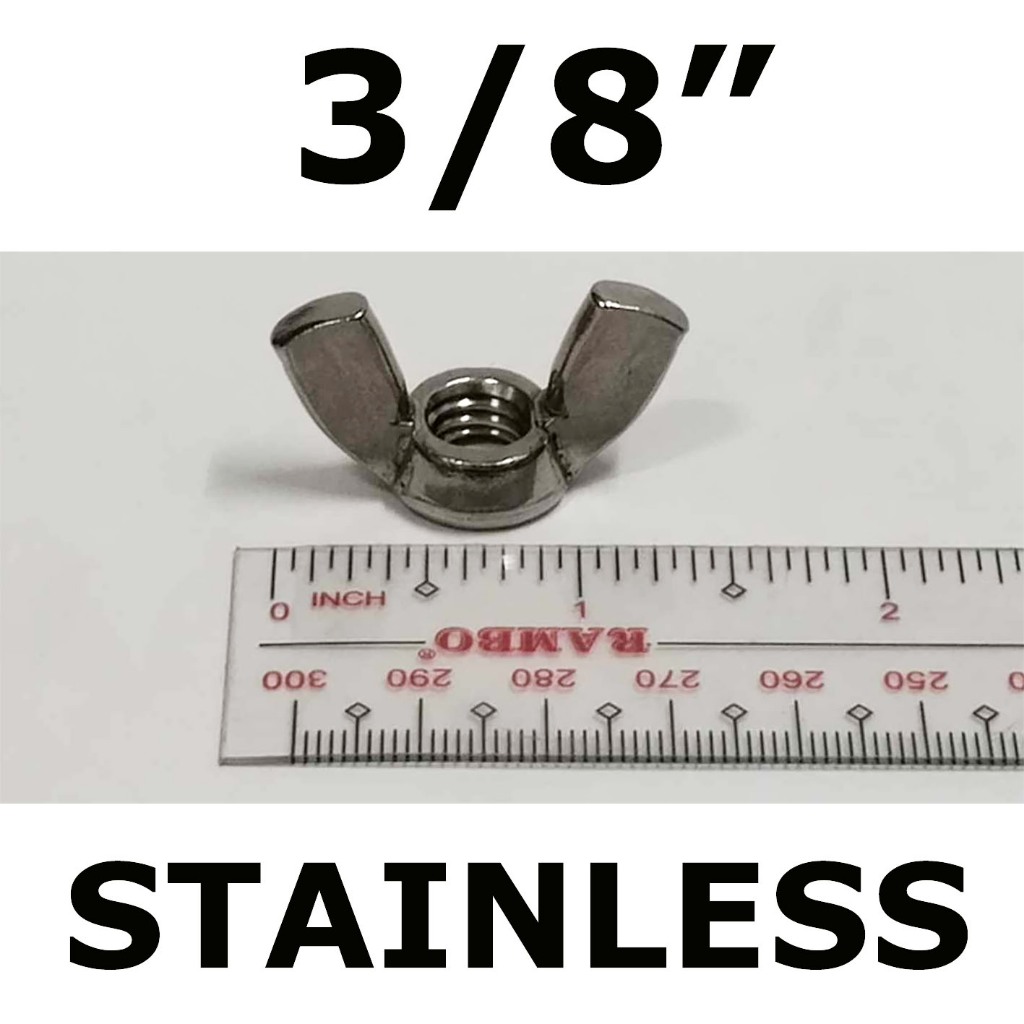 STAINLESS WING NUT 3/8" === SS WINGNUT 3/8" | Shopee Philippines