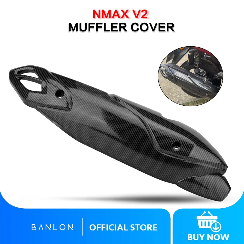 NMAX 2020/2021 AEROX V2 MUFFLER COVER CARBON FOR NMAX V2/2.1/AEROX V2 ...