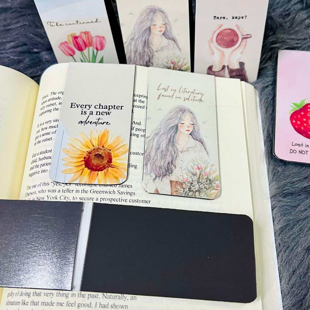 MAGNETIC BOOKMARKS with PHOTOTOP | PERSONALIZED | 1.5 x 3 inches folded ...