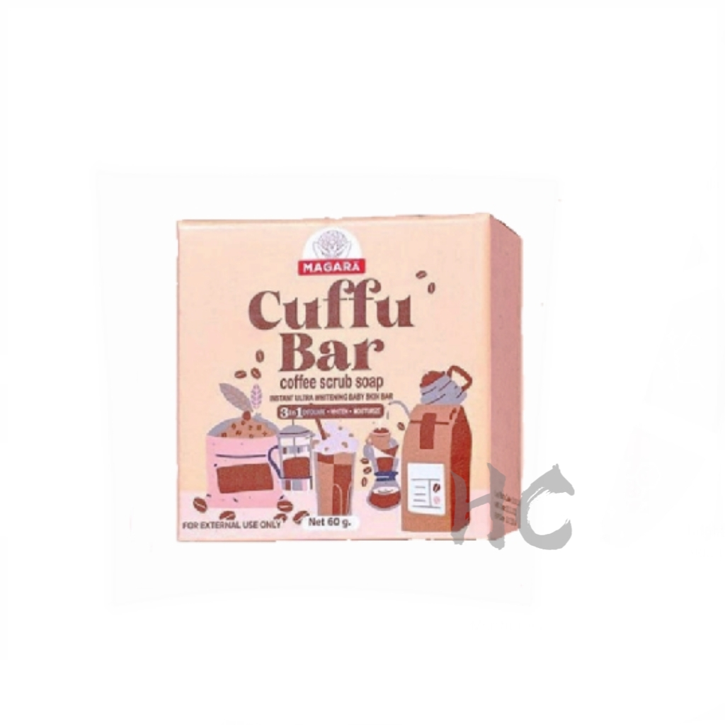 Magara Skin Cuffu Bar Coffee Scrub Soap 60g | Shopee Philippines