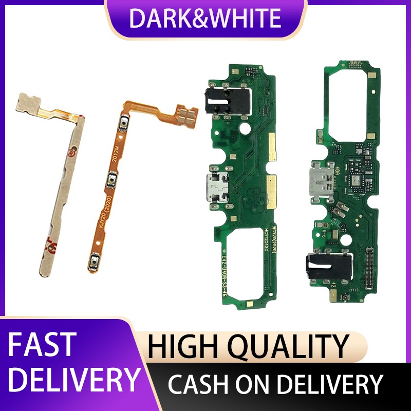Vivo Y20 Y20i Y20S Y12S Power Volume Flex Button Switch USB Charging ...