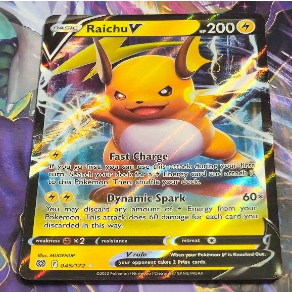 Pokemon TCG Raichu V Brilliant Stars Ultra Rare | Shopee Philippines