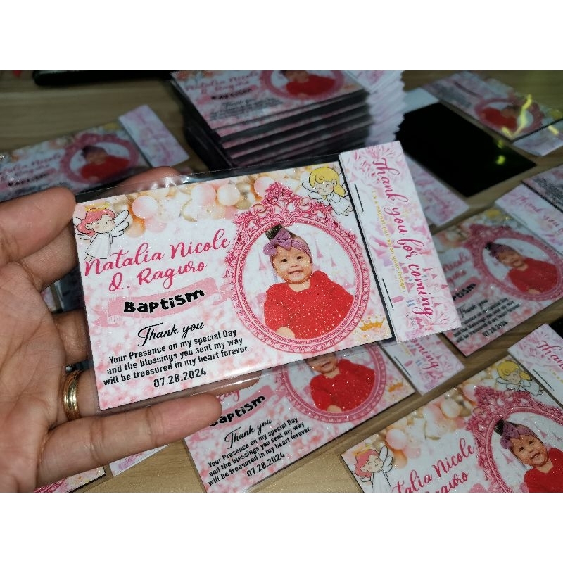 FREE LAYOUT REf Magnet Bigger Size Personalized Souvenir Glittery with ...