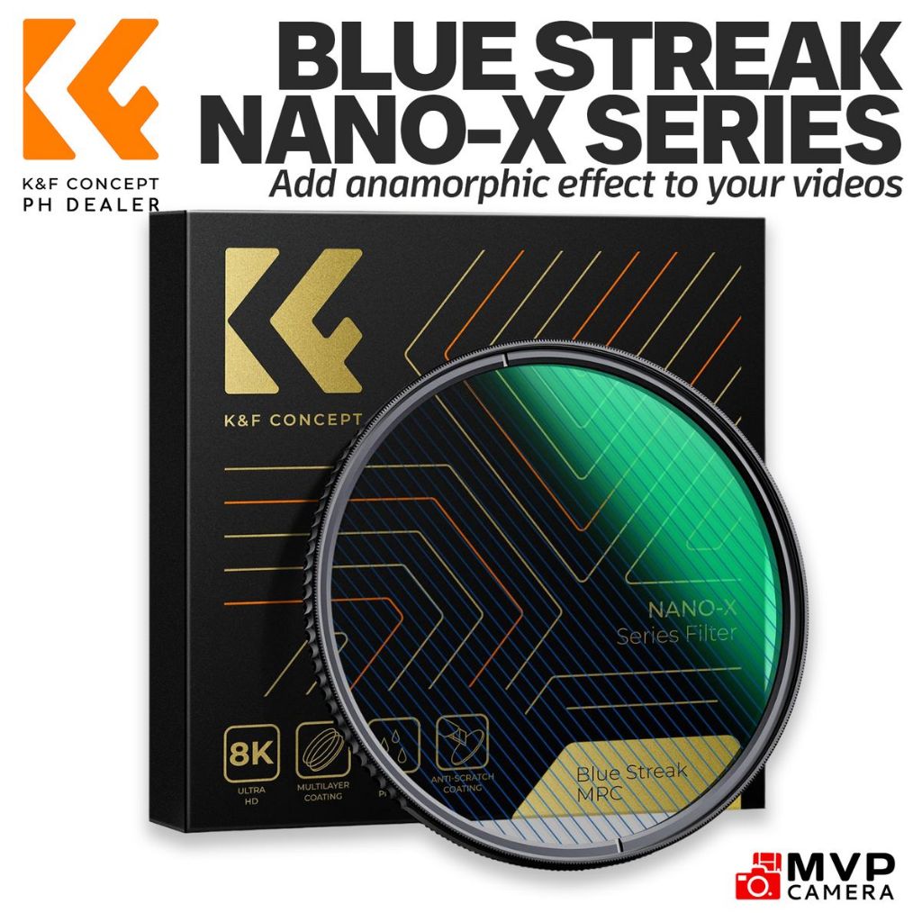 [AUTHORIZED PH] K&F KF CONCEPT Blue Streak Lens Filter Anamorphic Green ...