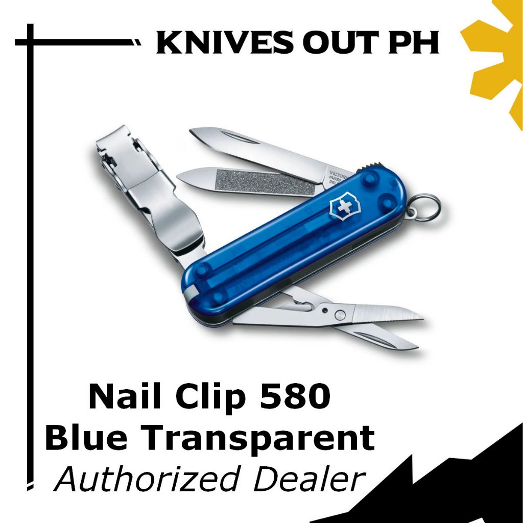 VICTORINOX SWISS ARMY NAIL CLIP 580 BLUE TRANSPARENT 0.6463.T2 | Shopee ...