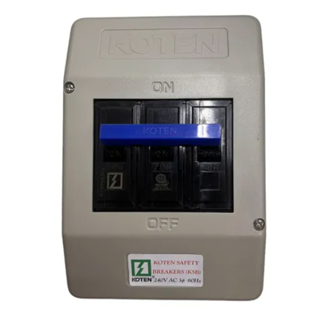 70A Circuit Breaker with Enclosure 3 Pole 3 Phase KSB ( Koten) | Shopee Philippines